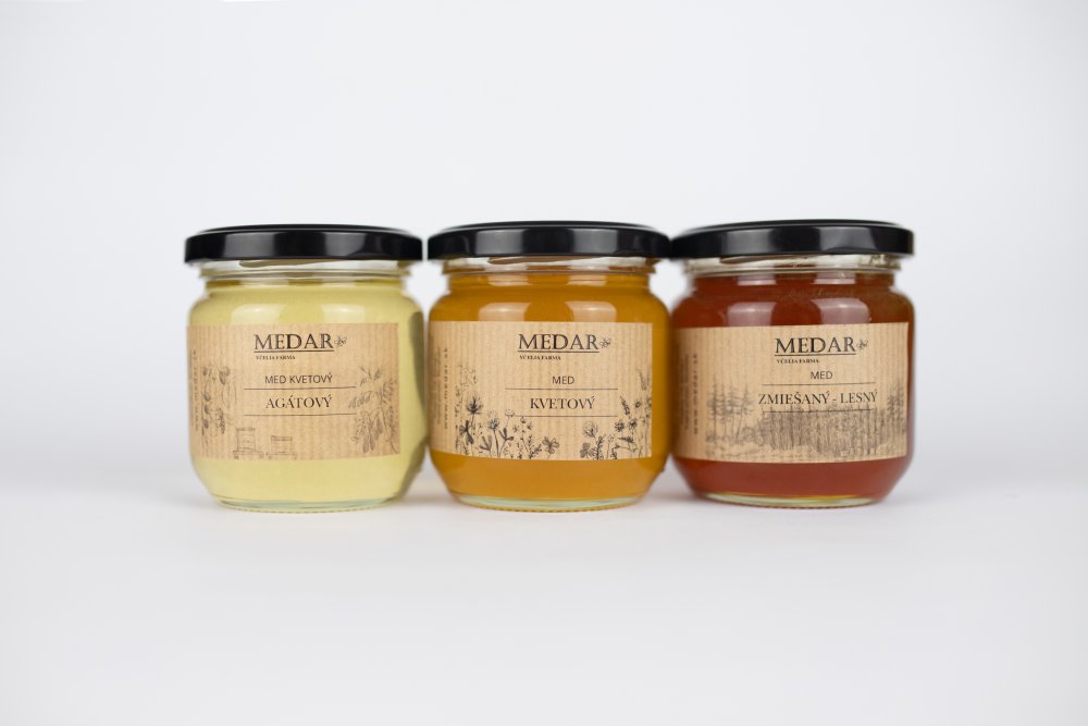 Kvetový med Agátový 250g :: Medar
